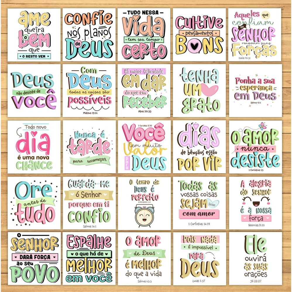 Mini Cartão TAG Frases Versículos Bíblicos - TAG Motivacional - Melhora ...