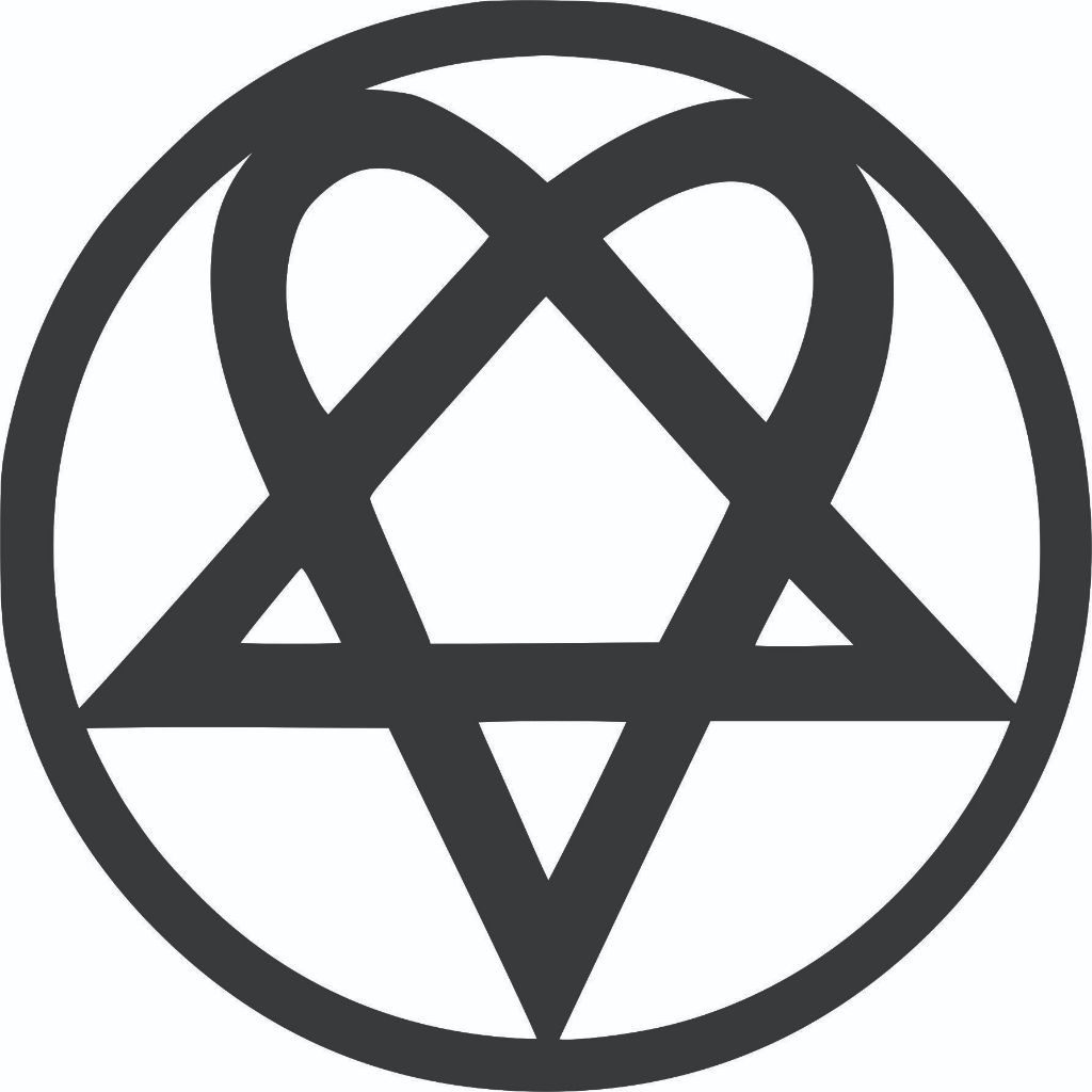 Placa Símbolo Heartagram Mdf Amor Dualidade | Shopee Brasil