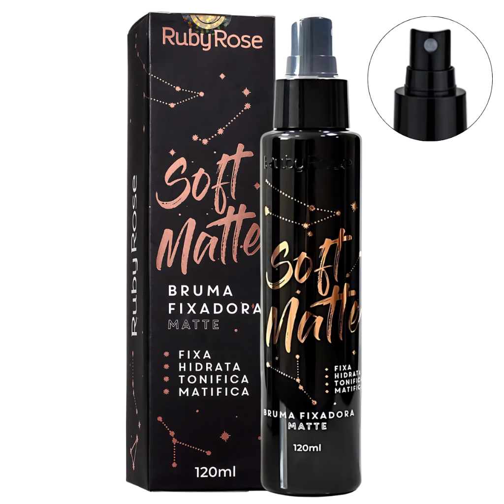 Bruma Fixadora Soft Matte Ruby Rose | Shopee Brasil