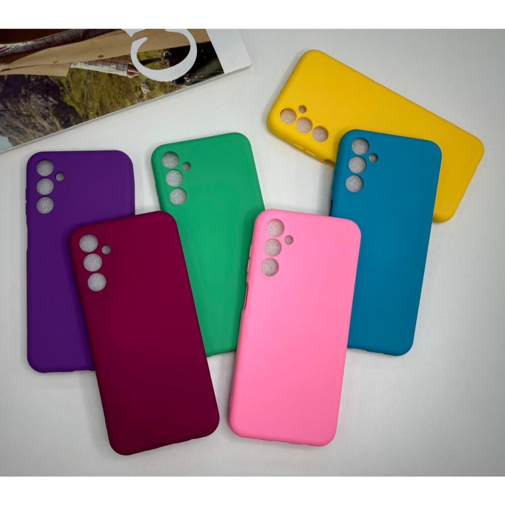 Kit Protetora Capa de Celular Samsung M14 + Película 3D Silicone Aveludado Capinha Case | Shopee ...