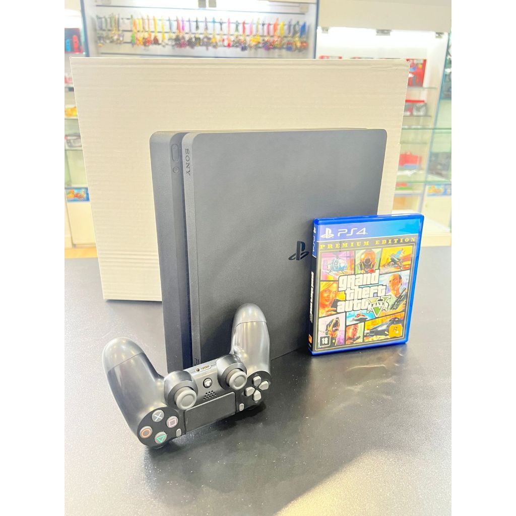 Console 1TB Semi Novo P S 4 - Slim Impecável + GTA V | Shopee Brasil