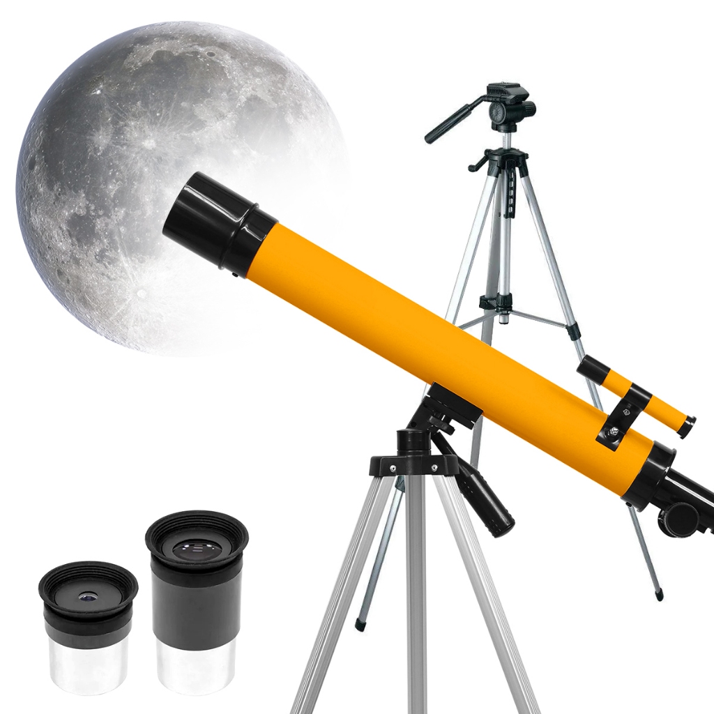 Telescópio Profissional Astronômico Refrator Luneta 50x a 100x ...
