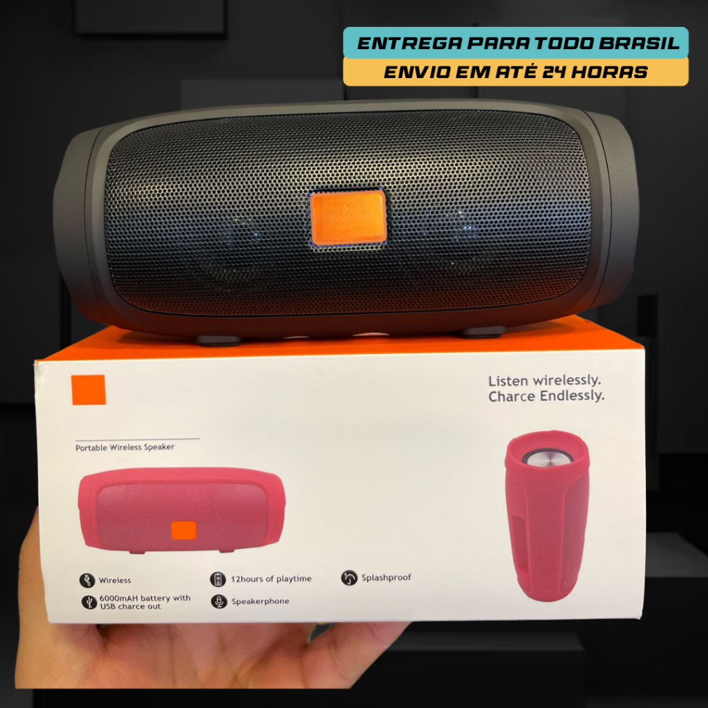 [ORIGINAL] Caixa De Som Bluetooth Portátil Mini 3 Speaker MP3 FM ...