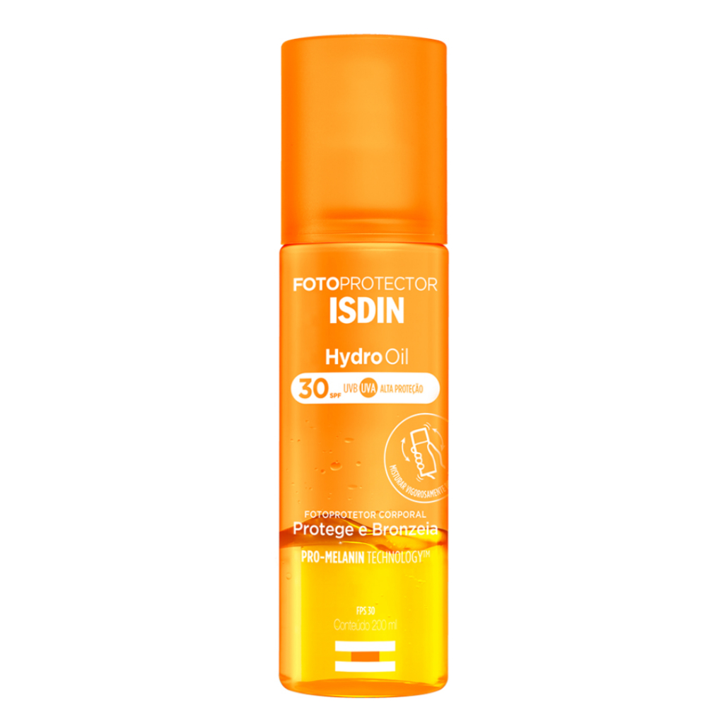 Protetor Solar Corporal e Bronzeador Spray ISDIN Hydro Oil Fps 30 ...