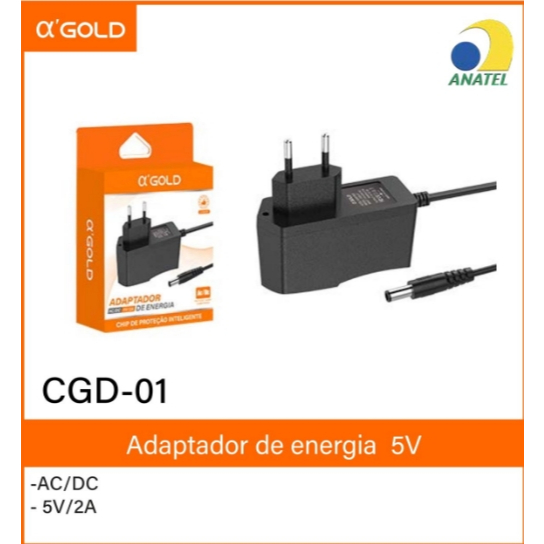 Adaptador Fonte De Energia Bivolt 5V/2A P4p/tv Box (CGD-01) | Shopee Brasil