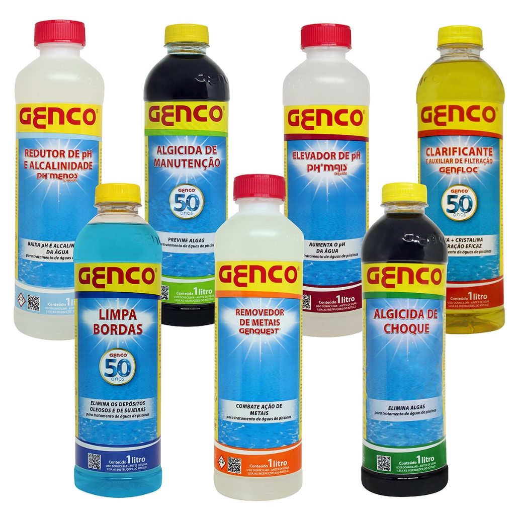 Produto Limpeza Piscina Genco Algicida Choque Algicida Manutenção ...