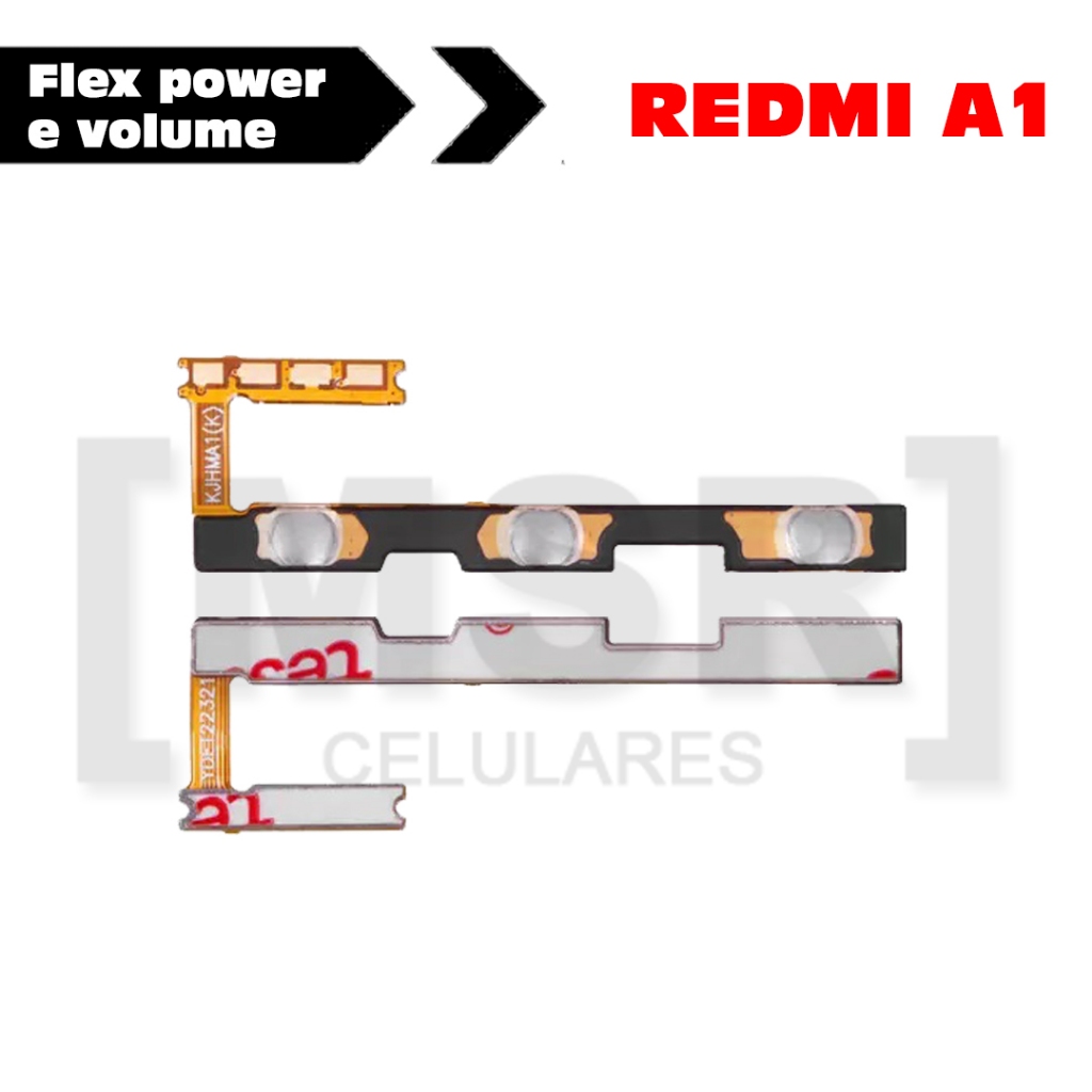 Flex power e volume celular XIAOMI modelo REDMI A1 | Shopee Brasil