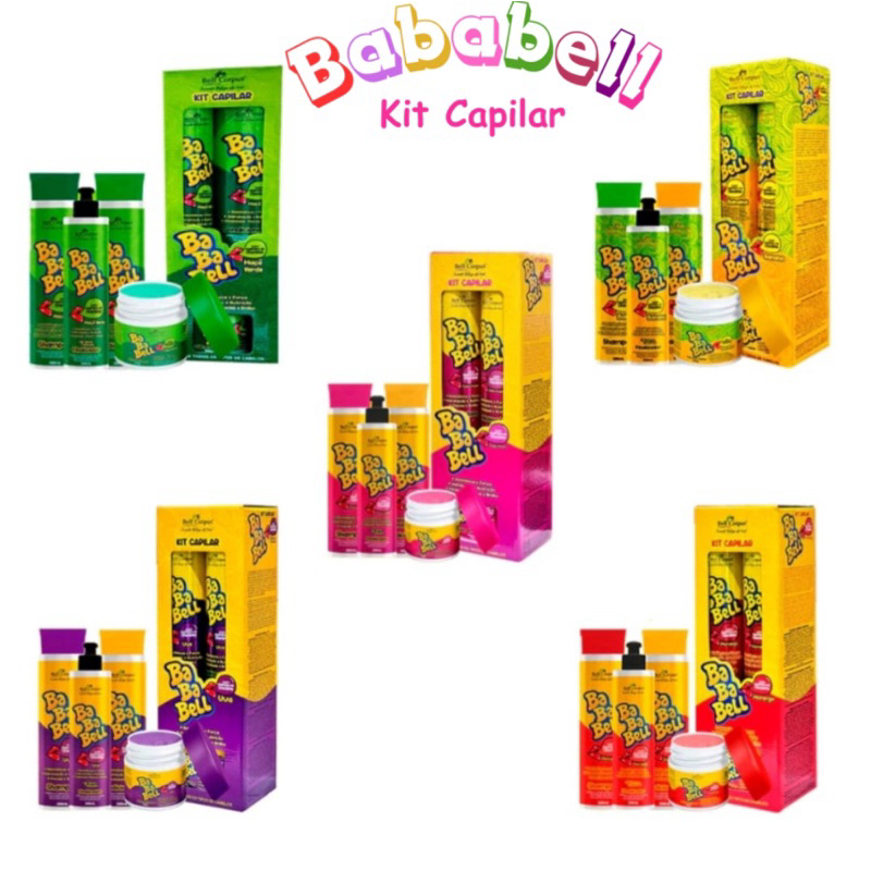 Shampoo e condicionador Babalu cabelo mascara finalizador para cabelo ...