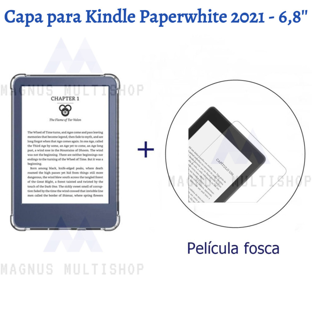 Capa Kindle Paperwhite 6,8" 2021 Silicone M2L3EK - Escorrega o Preço