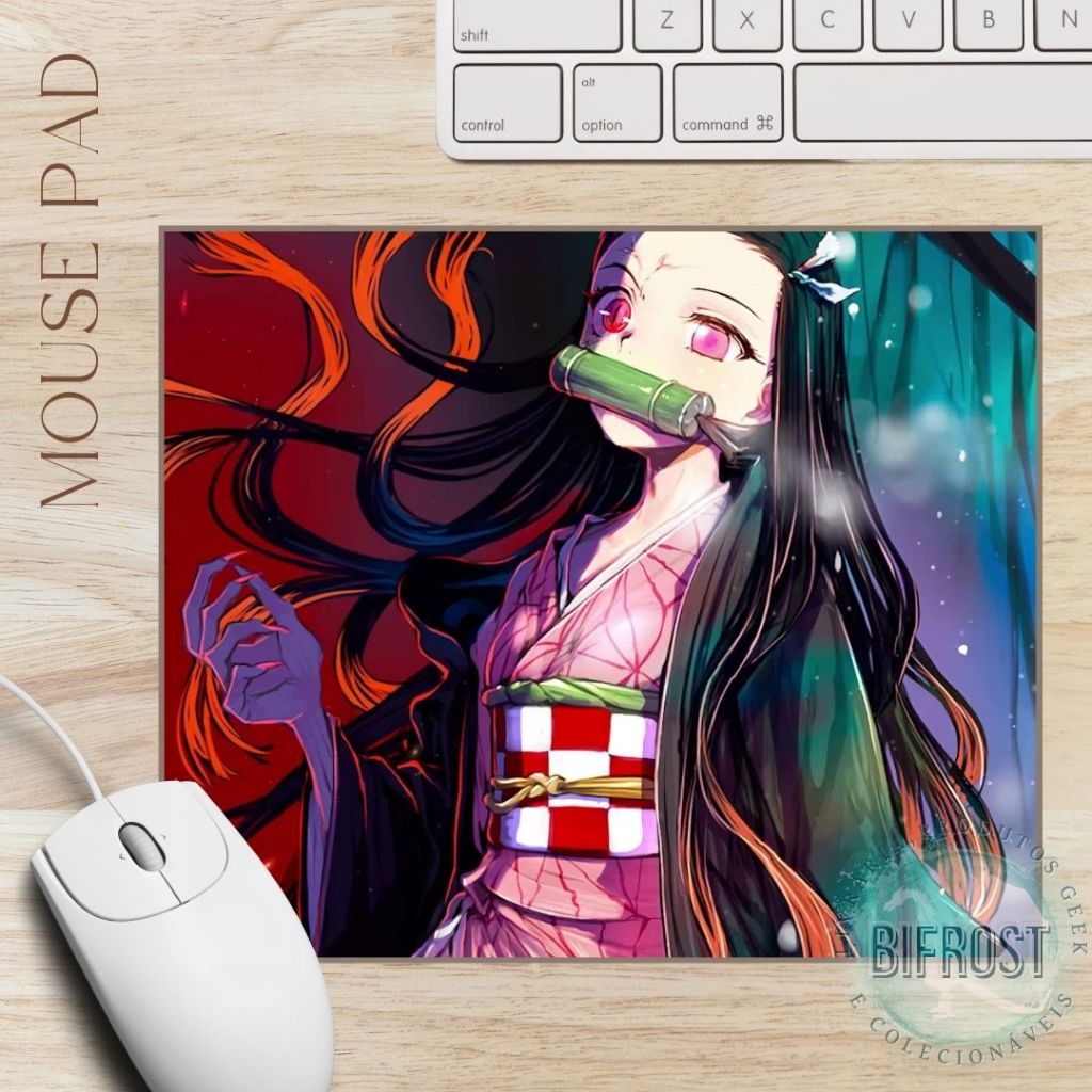 Mouse Pad Nezuko Kamado Demon Slayer Kimetsu no Yaba 19x23 Latéx ...
