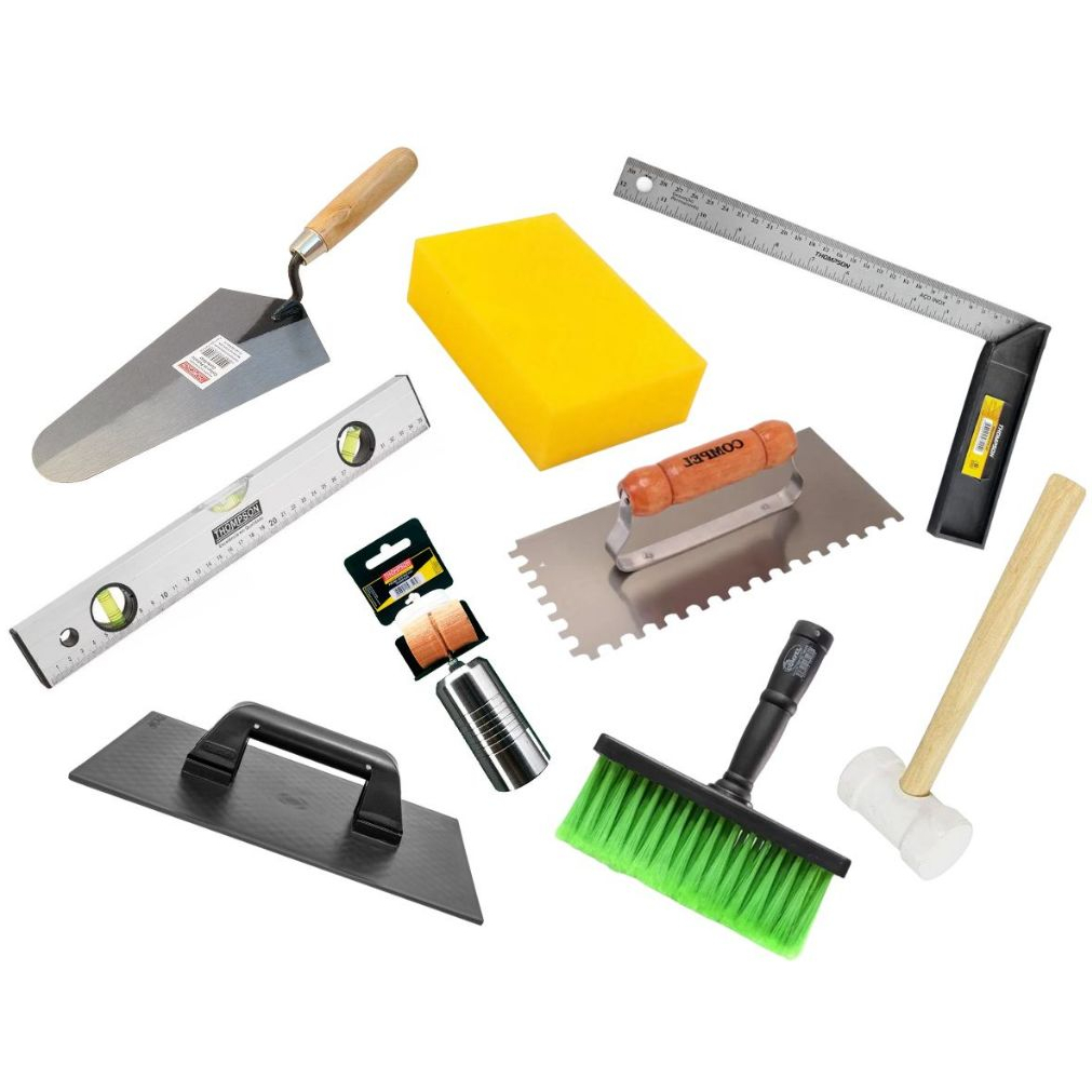 Kit de Ferramentas Para Obra Pedreiro Profissional 9 Peças | Shopee Brasil