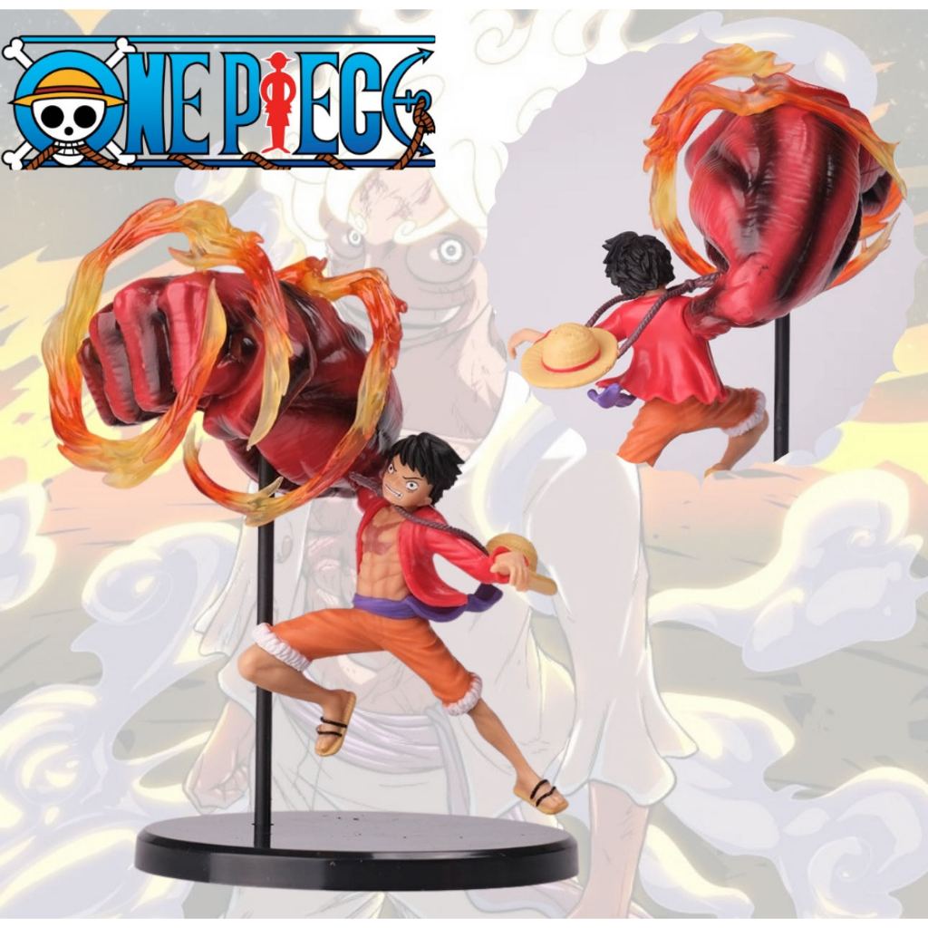One Piece Figuras de Ação Luffy Gear 5 Bonecos de Ação Decoração Anime ...