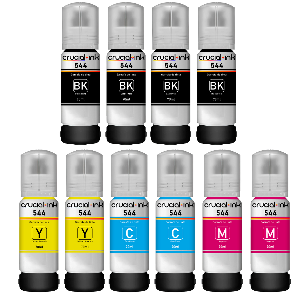 Tinta Compativel Para Epson T544 10 Refil T544 L3250 L3150 L3110 L3210 L5190 L5290 Bycm | Shopee ...