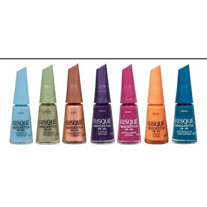 Esmalte Risque Kit Coleção Bridgerton Netflix 7 Unidades | Shopee Brasil