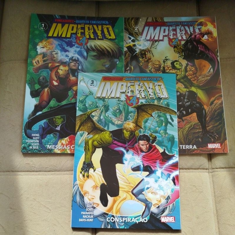 Imperyo - Completo 3 Volumes - Vingadores Quarteto Fantástico | Shopee ...