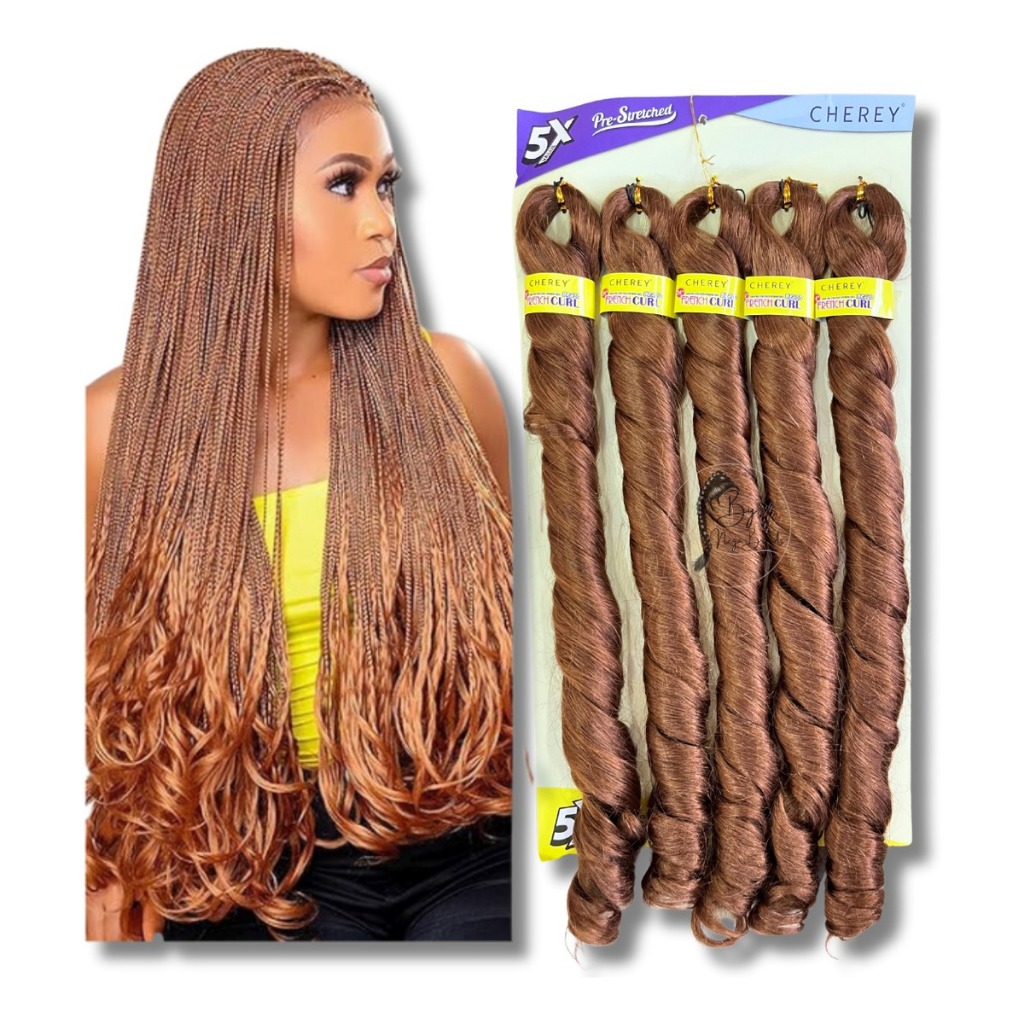5x French Curl Braids Jumbo Ondulado P/ Tranças Boho Curl 400gr ...