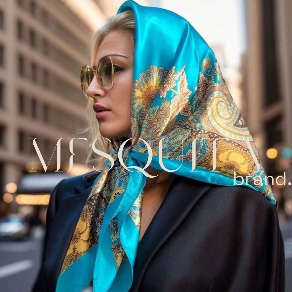 bandana cetim e seda feminino lenço de pescoço cabeça cabelo cachecol ...