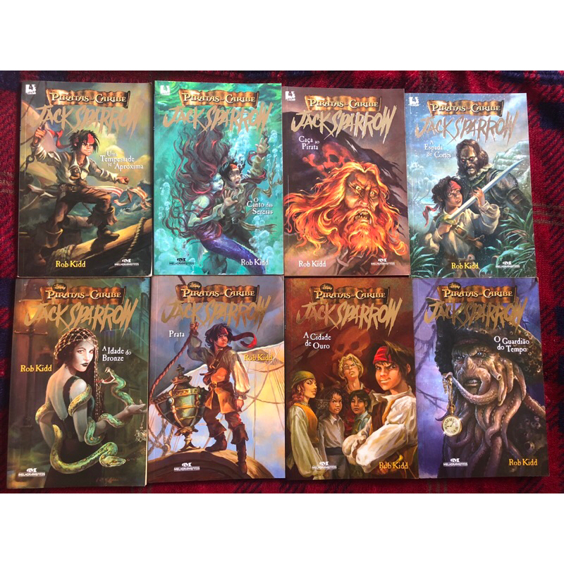 Coleção Livros Piratas do Caribe Jack Sparrow Vol.1-8 Rob Kidd | Shopee ...