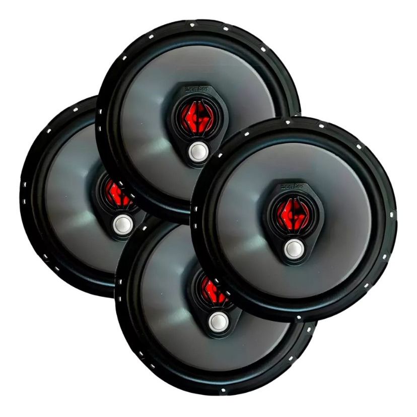 Kit 4 Alto Falante Bomber Bbr Triaxial 6 Polegadas 200w Rms | Shopee Brasil
