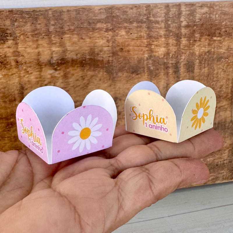 Forminhas para Doces Personalizadas Margaridas | Brigadeiro | Festa ...