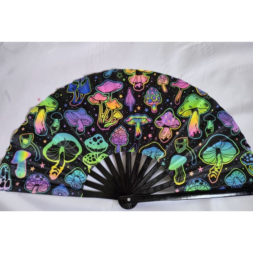 Leque Grande Dobrável Estampado | Shopee Brasil