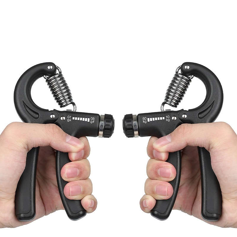 Kit 2 Hand Grip Flexor De Punho Com Mola Ajustável Antebraço Mãos ...