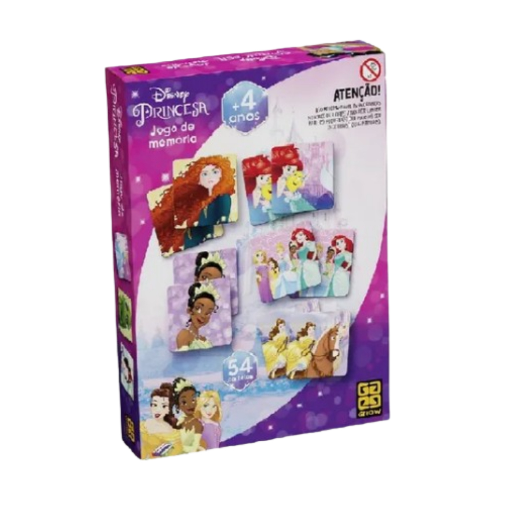 Jogo Da Memória Disney Princesas 54 Cartelas Original Grow | Shopee Brasil