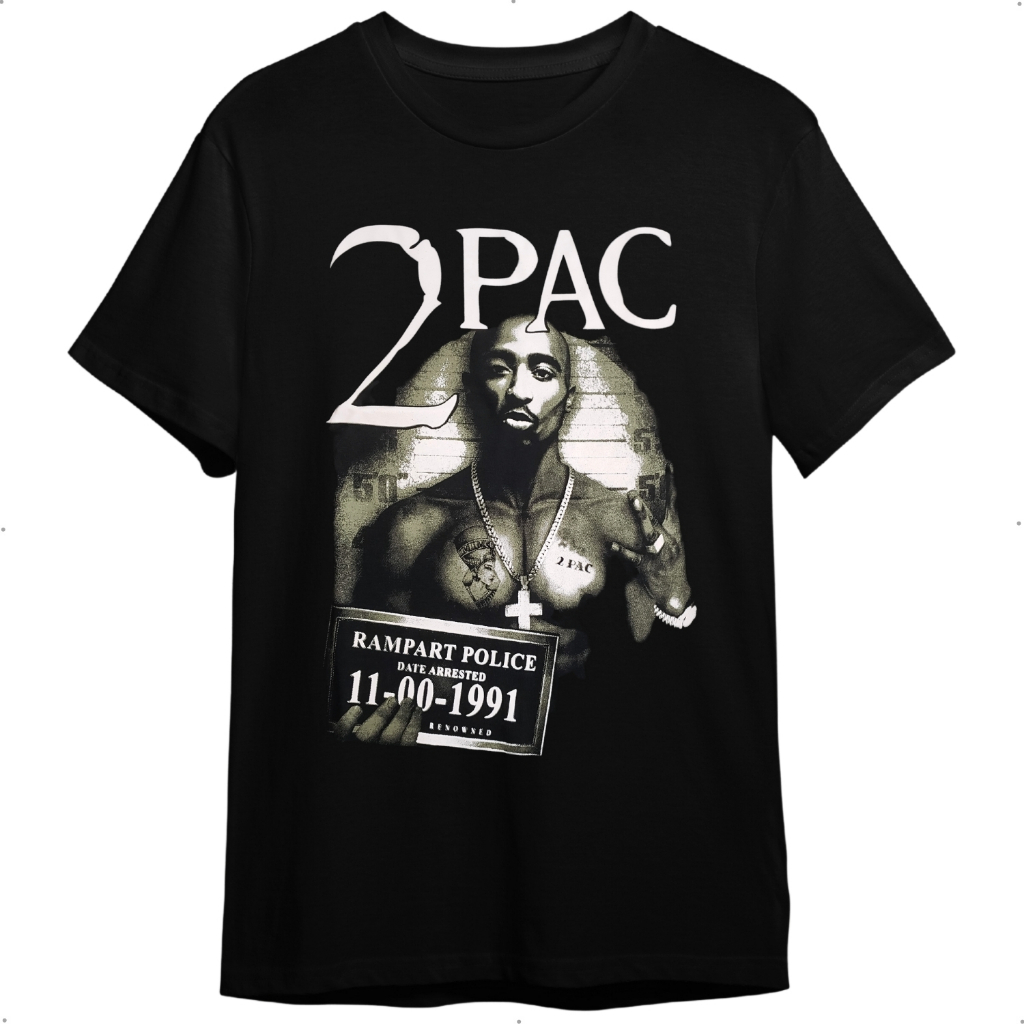Camiseta Tupac II Preta Adulto Infantil Plus G1 G2 G3 Masculina E ...