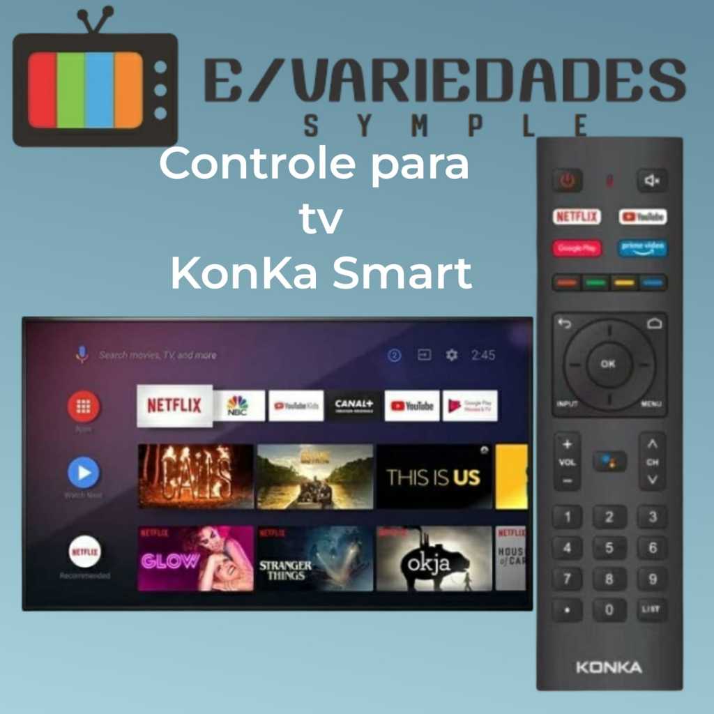 Controle Remoto para TV Konka Smart Acesso Rápido ao Seu Entretenimento ...
