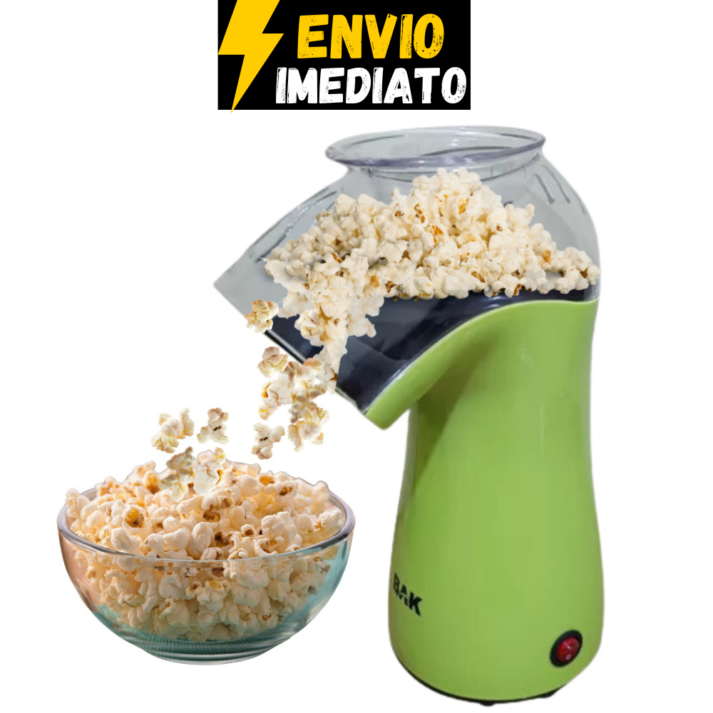 Pipoqueira Elétrica Ar Quente Sem Óleo Verde Premium 110v ou 220v Bak ...