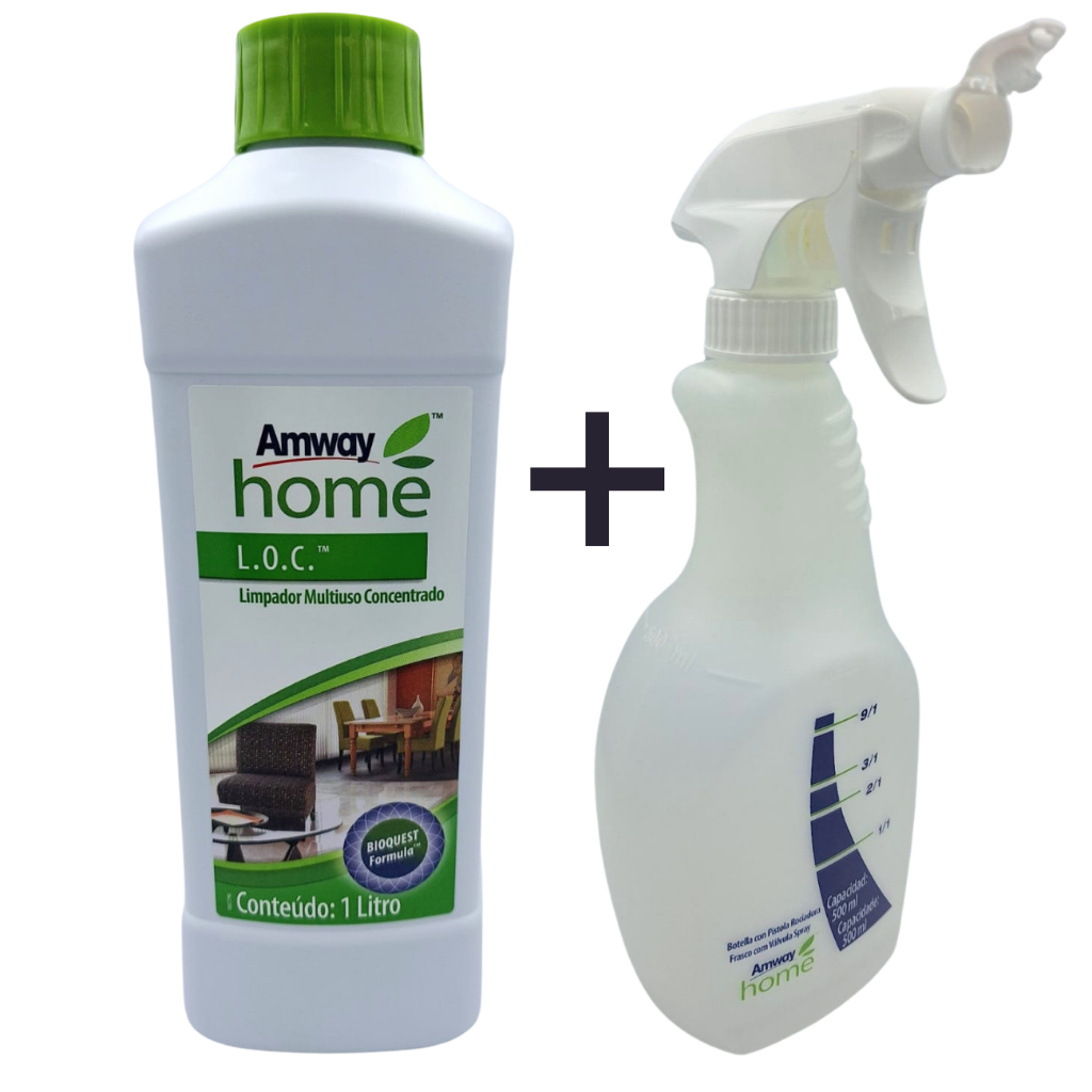 kit 1 Litro Loc Limpador Multiuso Concentrado Amway Limpeza Pesada 1 ...
