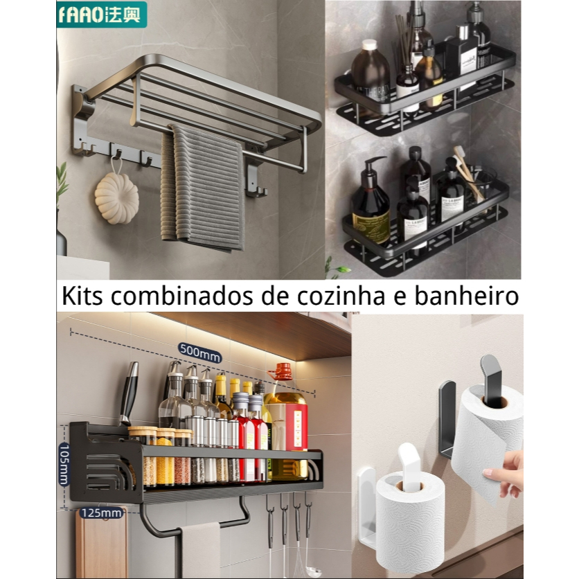 Kits combinados de cozinha e banheiro com melhores preços | Shopee Brasil