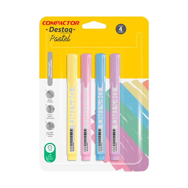 Kit Canetas Marca Texto Compactor | Shopee Brasil