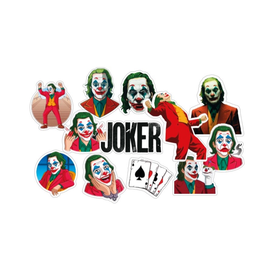 12x Stickers Adesivos Coringa, Joker 2, Palhaço, Filme, Vilão | Shopee ...
