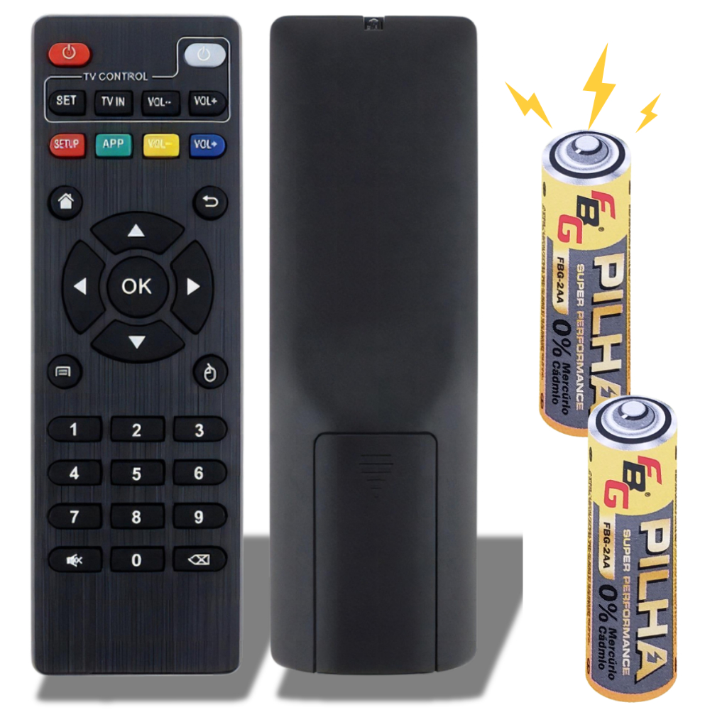 Controle Remoto Universal + Para TV Box 4k Mx9 Tx3 Tx9 Tx2 Mxq Pro ...