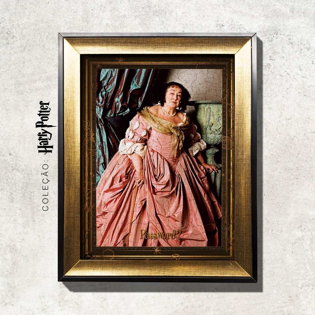 Quadro - Mulher Gorda (Fat Lady) Grifinória - Coleção Harry Potter ...