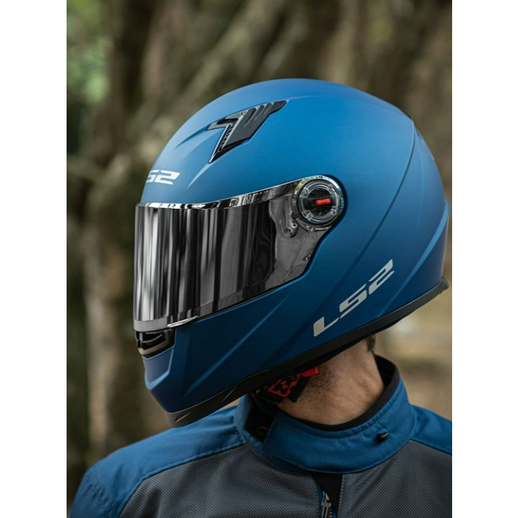 CAPACETE LS2 CLASSIC MONOCOLOR AZUL FOSCO | Shopee Brasil