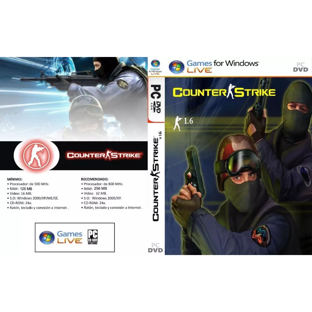 Counter Strike 1.6 Cd Rom PC Estampado | Shopee Brasil