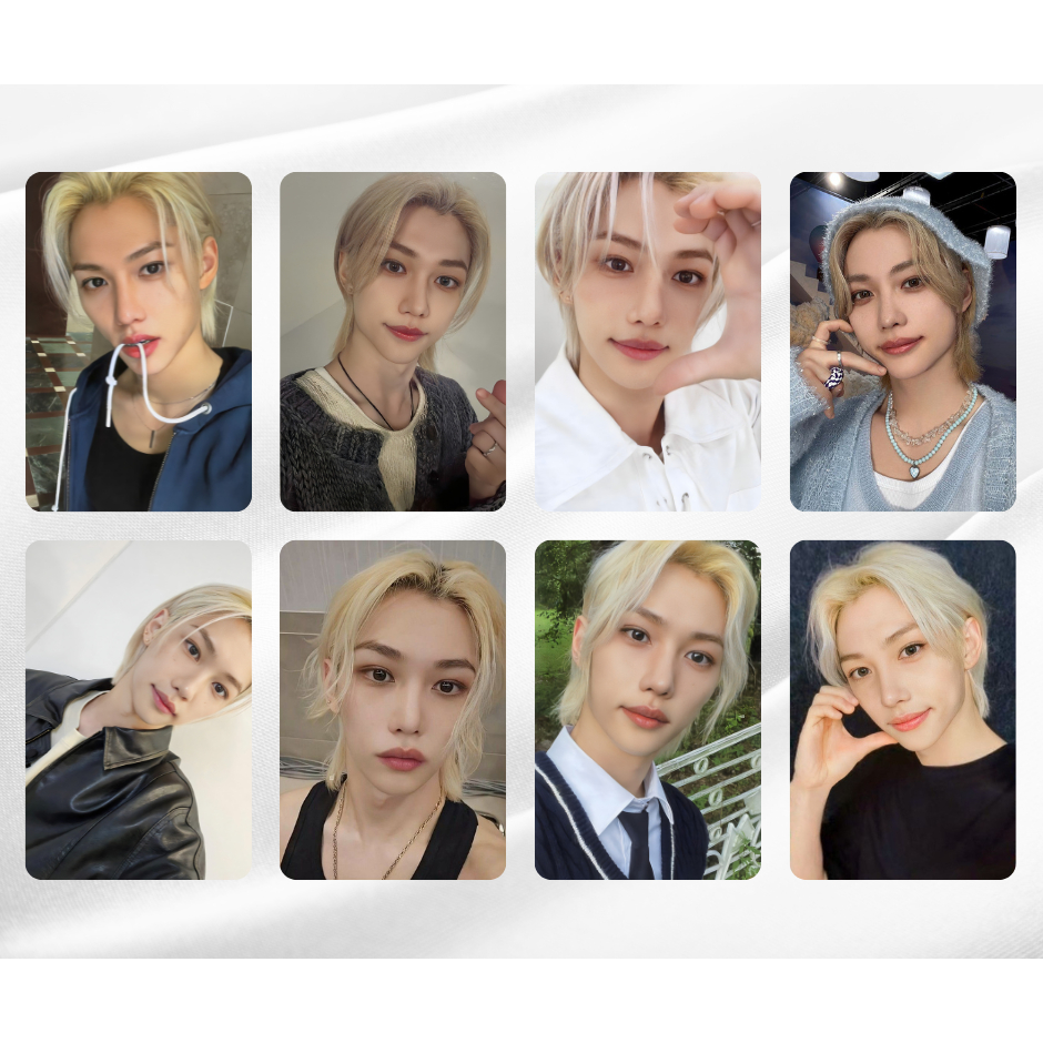 KPOP STRAY KIDS - Kit FANMADE photocards selca - BangChan, Lee Know ...