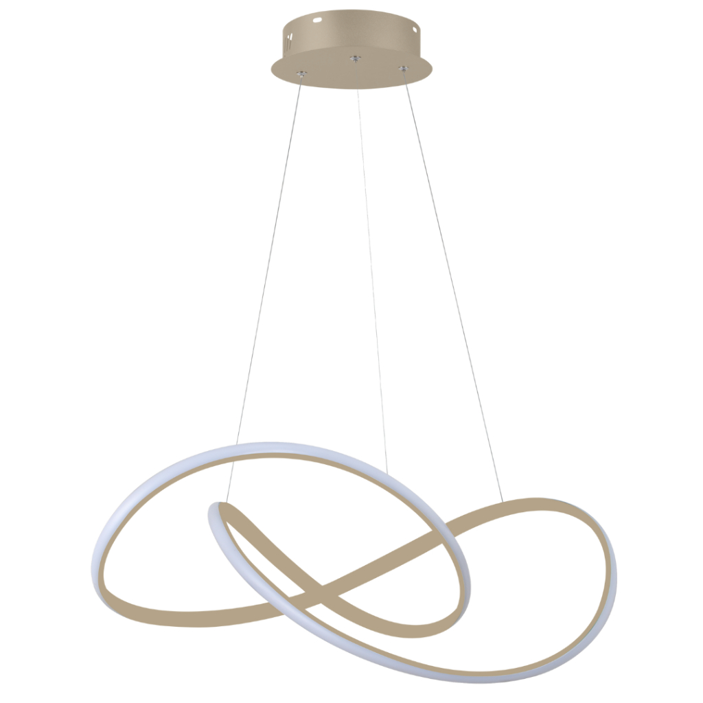 Luminária Pendente Lustre Led Design Moderno 48W Bivolt 3 em 1 Mesa ...