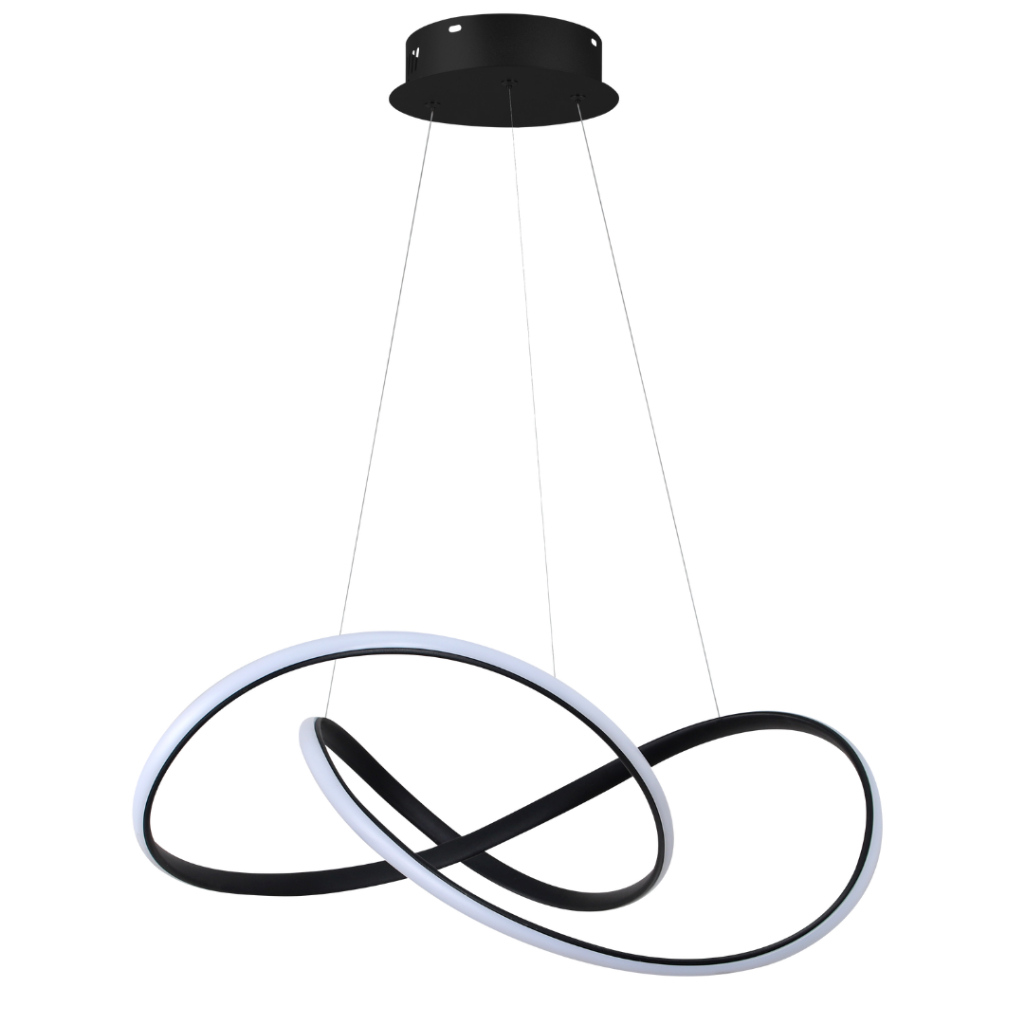 Luminária Lustre Pendente Led Design Moderno 48W Bivolt 3 em 1 Mesa ...