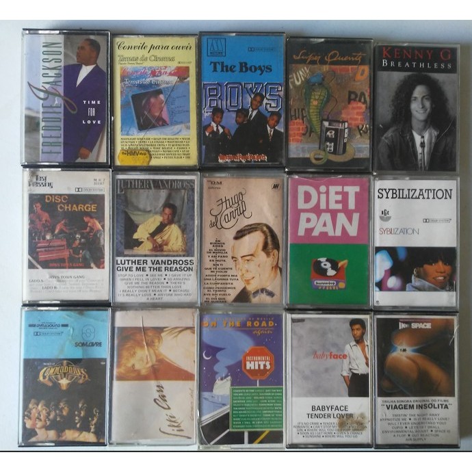 FITA K7 FREDDIE JACKSON THE BOYS KENNY G LUTHER VANDROSS SYBILIZATION ...