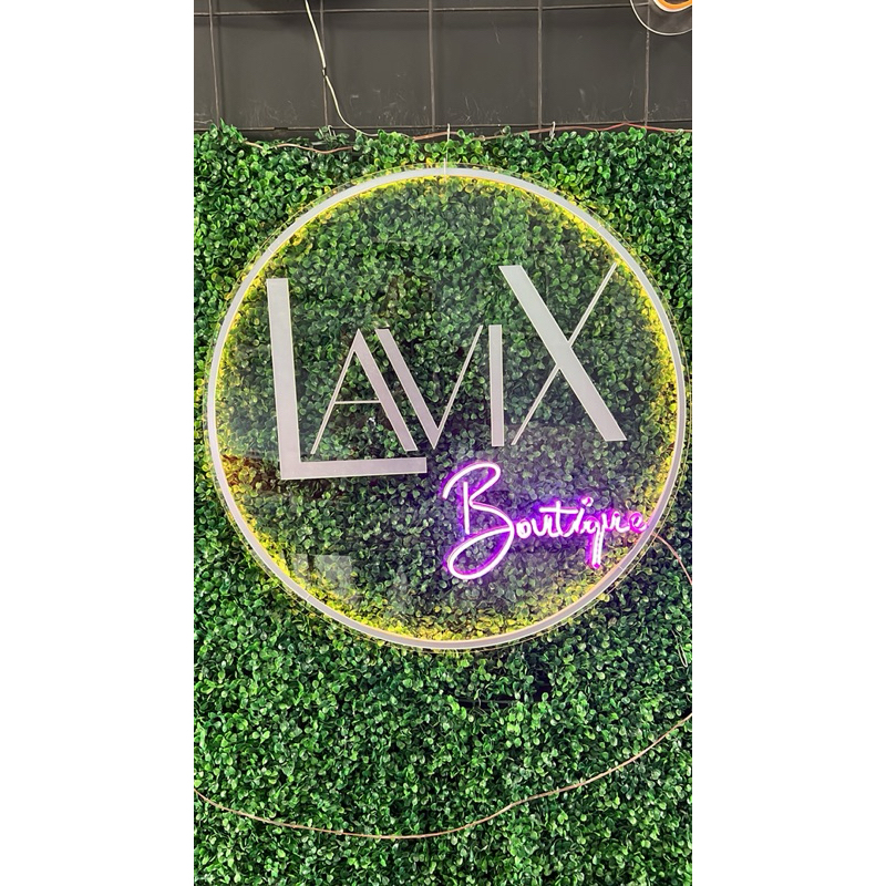 Placa Neon led com Acrílico Espelhado | Shopee Brasil