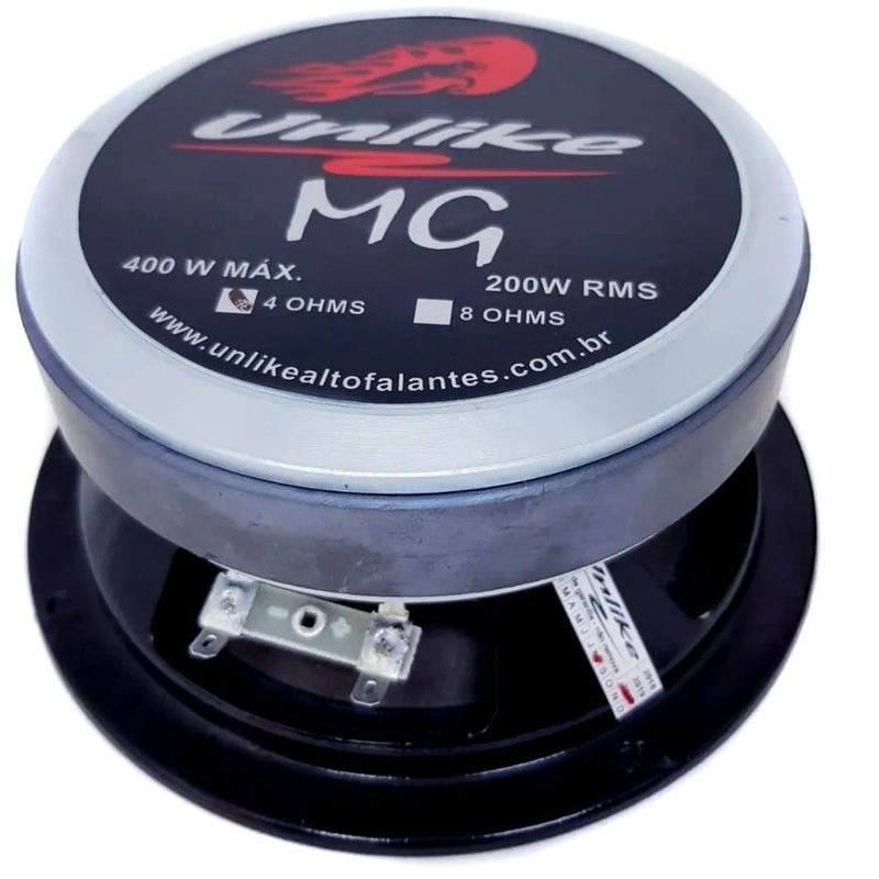 Alto Falante Unlike Médio Grave 6 Polegadas 200w RMS 4 Ohms Mid Bass | Shopee Brasil