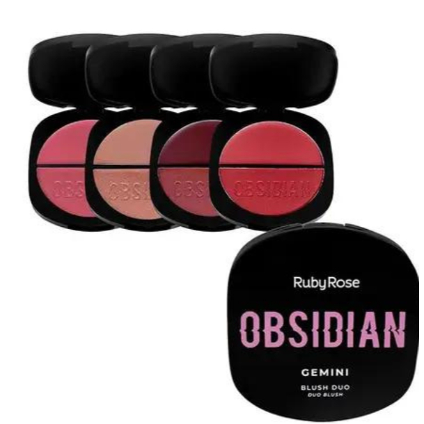Blush Duo - Gemini - Obsidian - Ruby Rose | Shopee Brasil