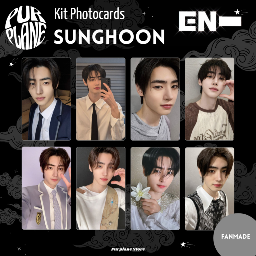 Sunghoon Selca Photocards Kpop Fanmade Enhypen | Shopee Brasil