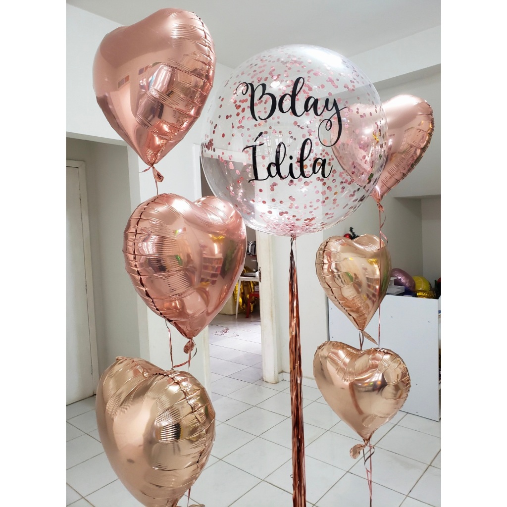 Kit 10 Bubbles Grande Transparente 36 Polegadas (90 cm) | Shopee Brasil