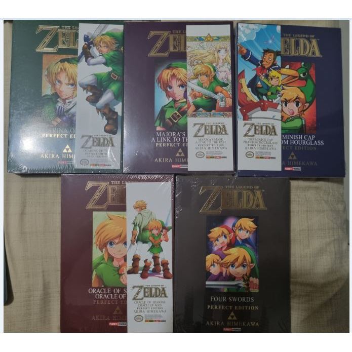 COLEÇÃO THE LEGEND OF ZELDA - PERFECT EDITION - EM 5 VOLUMES - LACRADOS ...