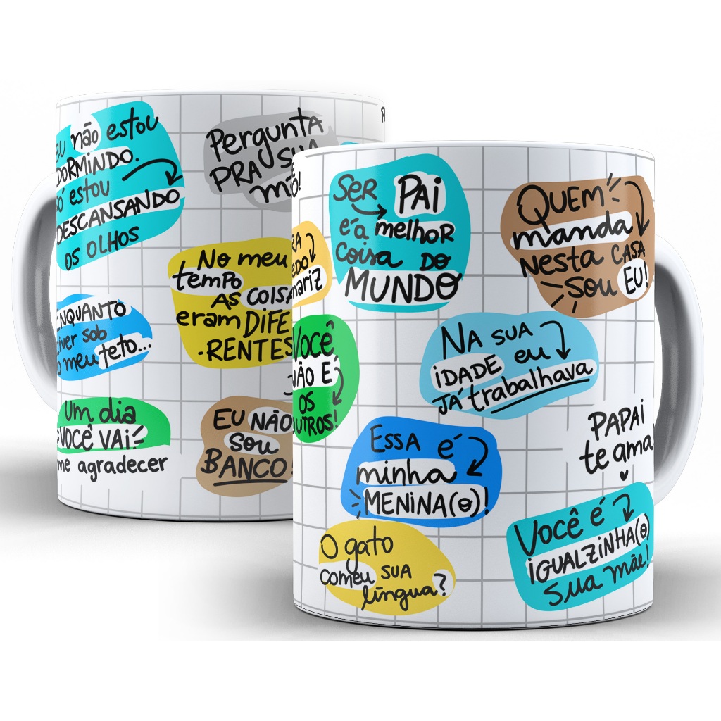 Caneca Frases De Pai Meme Presente Engraçado 325 Ml Oferta | Shopee Brasil