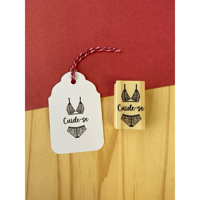 CARIMBO TAG LINGERIE ( somente a lingerie | Shopee Brasil